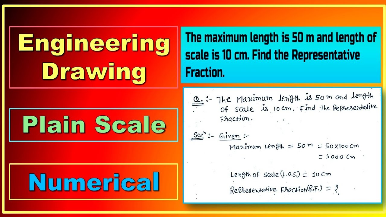 Plain Scale Numerical Engineering Drawing (ED) - YouTube