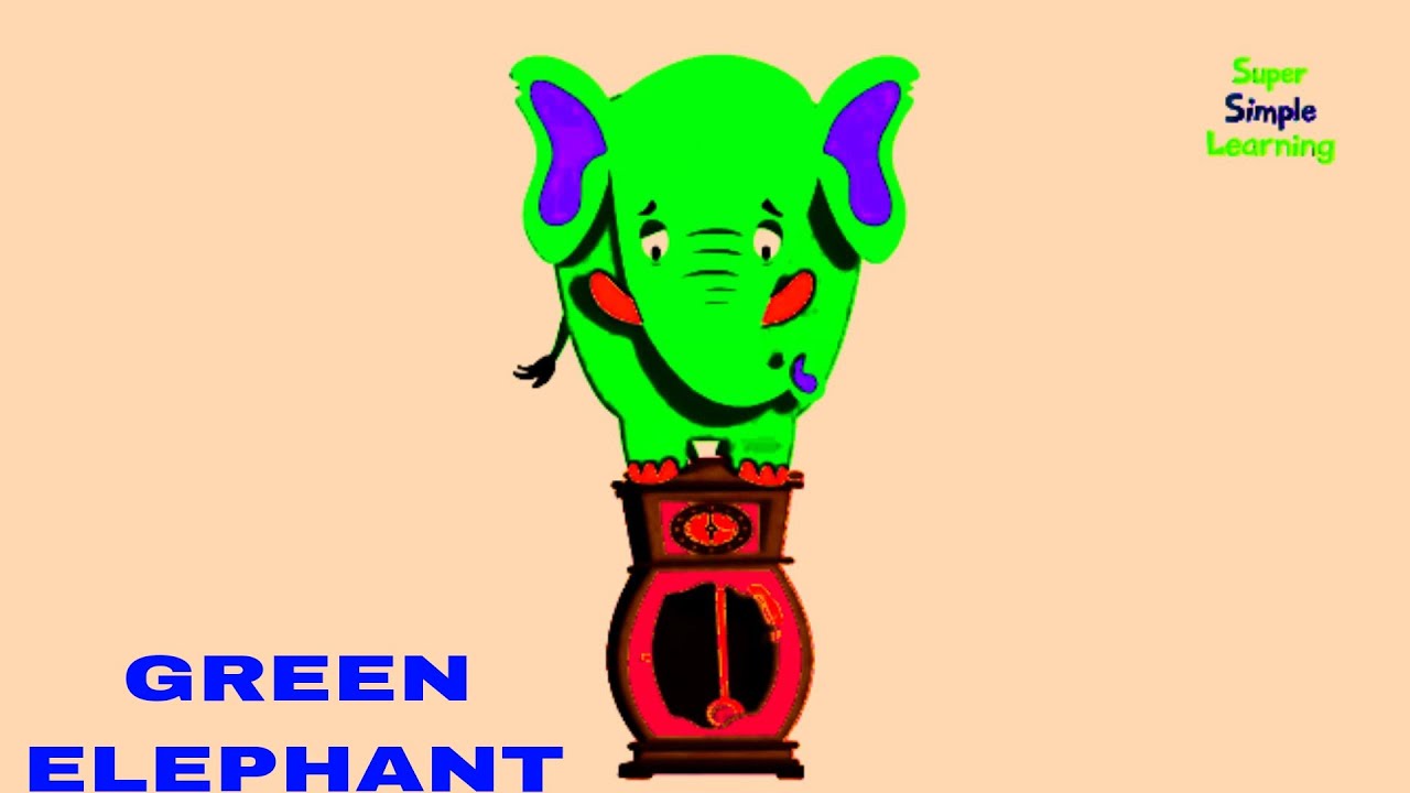 GREEN ELEPHANT CRASH THE CLOCK+ELEPHANT INSPIRED GREEN COLOR+ADJUST ...