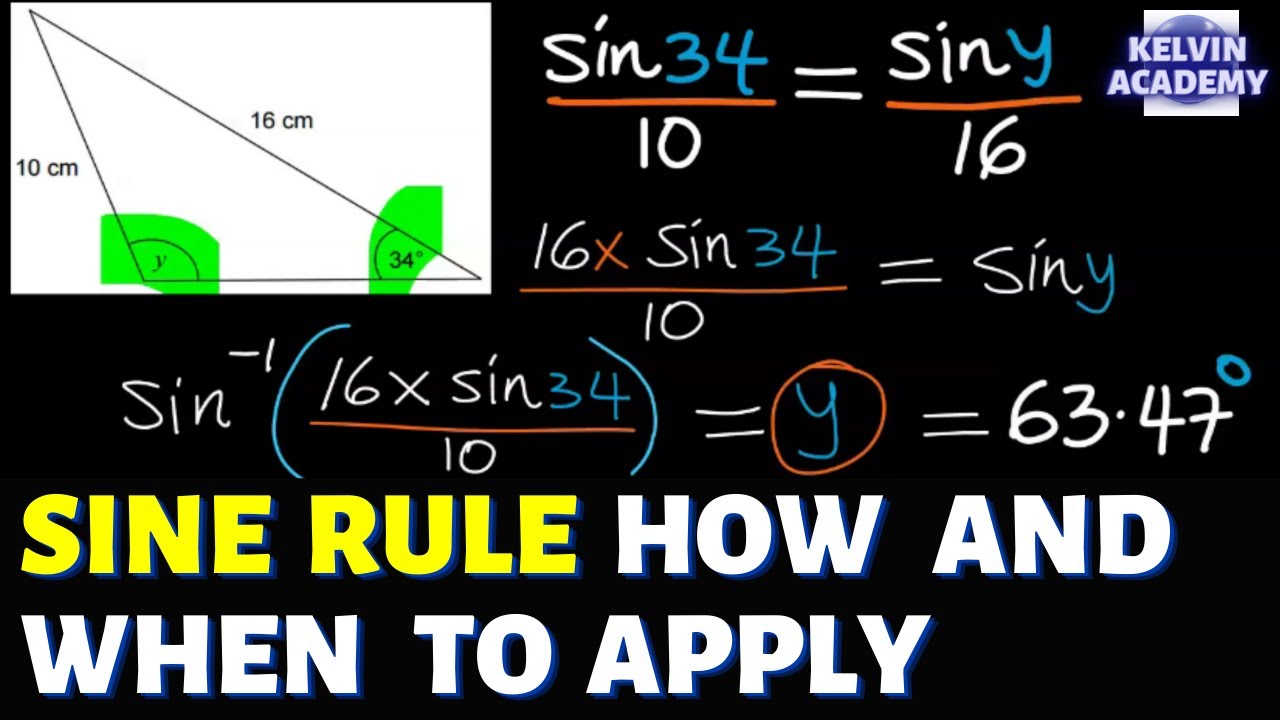 3 BASIC CONDITIONS OF SINE RULE - HOW and WHEN TO APPLY in TRIGONOMETRY ...