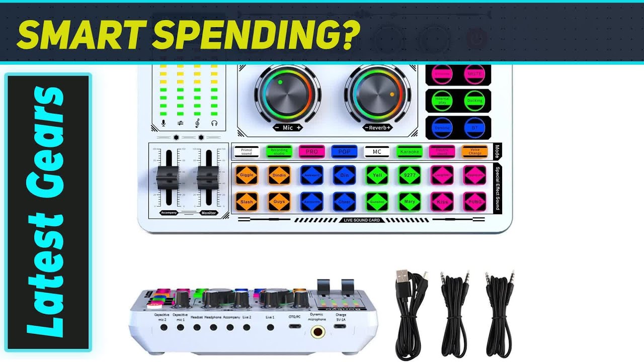 F999 Sound Card: The Ultimate Audio Mixer for Live Streams & Gaming ...