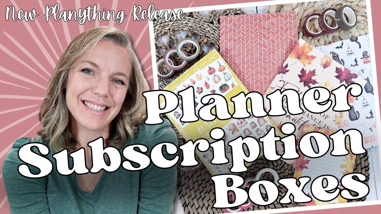 Planner Subscriptions Boxes || August Release & Unboxing || Planything ...