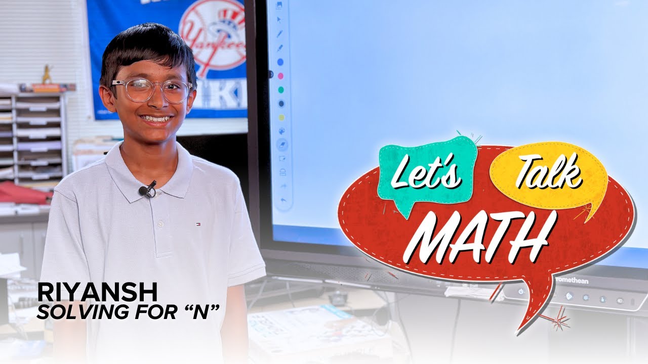 LET'S TALK MATH: Solving for "n" with Riyansh - YouTube