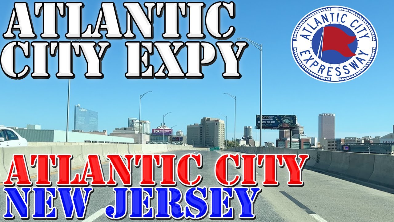 Atlantic City Expressway East - Atlantic City - New Jersey - 4K Highway ...