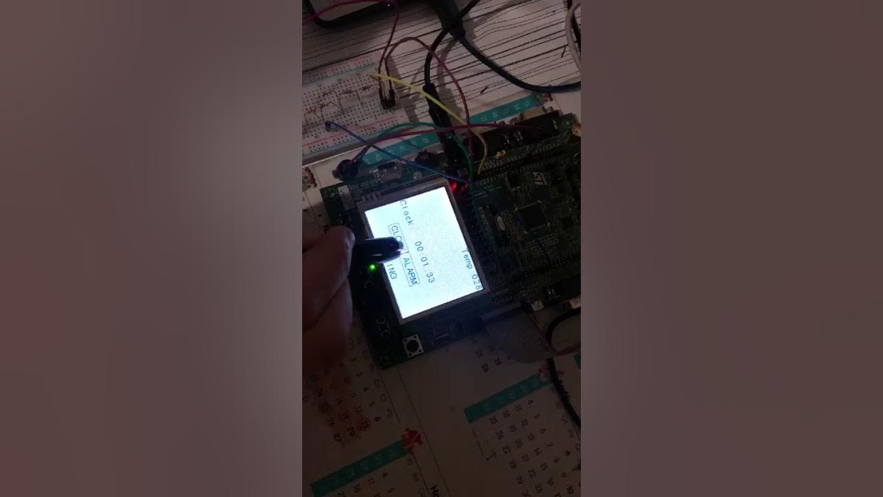 Touch Clock With STM3210C- EVAL Board - YouTube