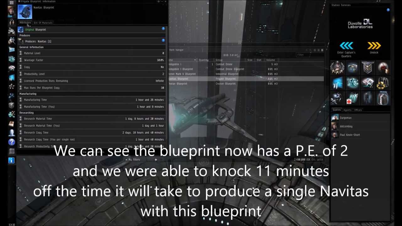 How to do Productivity Efficiency Research on Blueprints in Eve Online ...