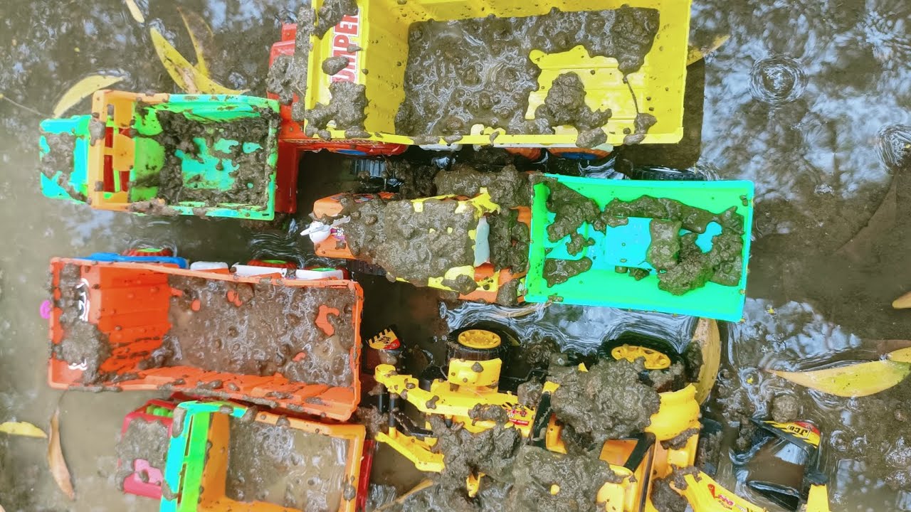 gadi wala Cartoon Jcb tractor Dumper loading and unloading progress video - YouTube