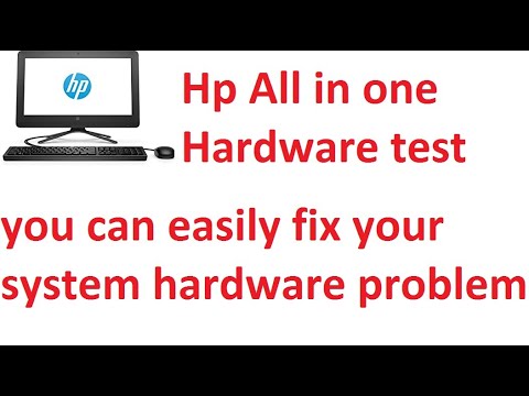 How to hardware Test in hp AIO desktop || hp desktop diagnose || how to ...