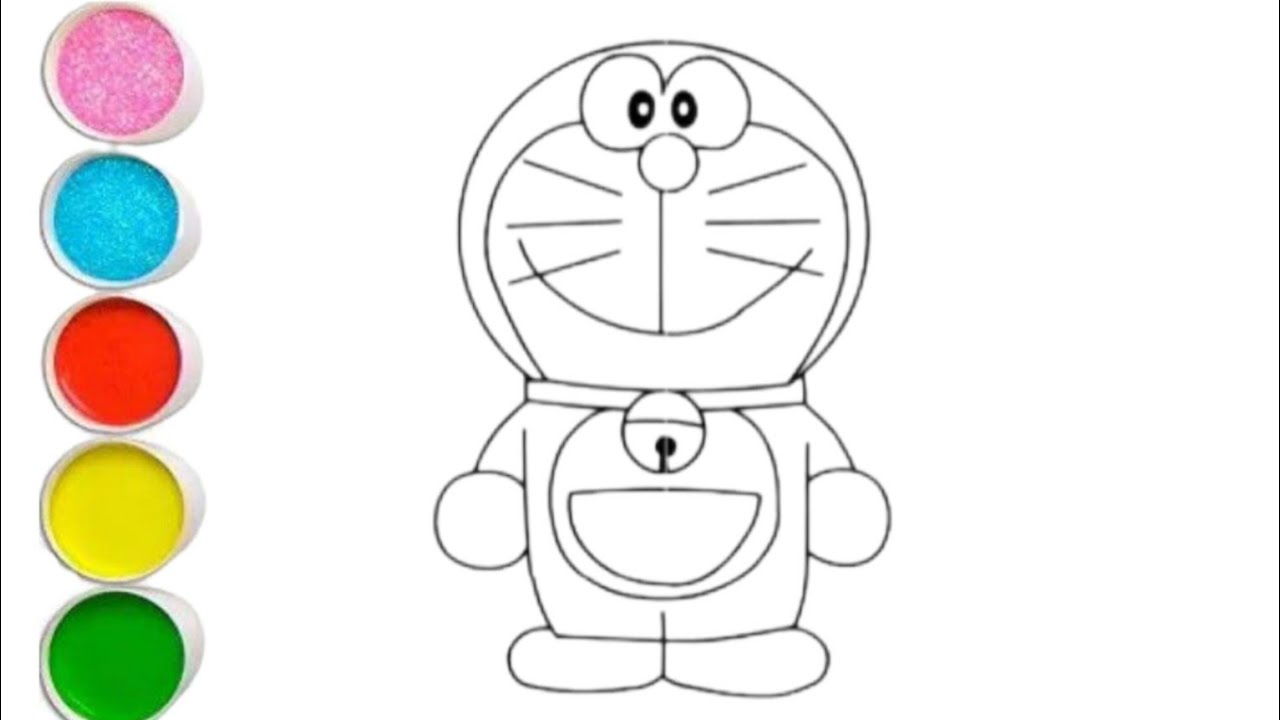 Doraemon Drawing, Painting & Coloring For Kids and Toddlers_ Child Art ...