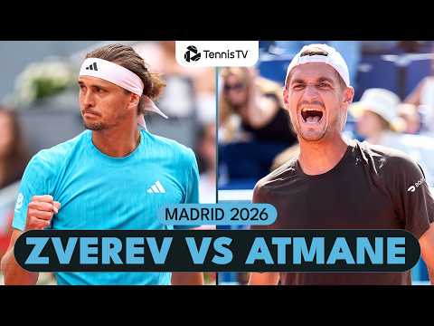 Alexander Zverev Takes on Terence Atmane 🤝 | Madrid 2026 Highlights