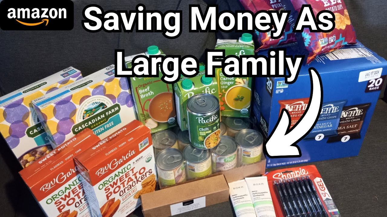 August Amazon Subscribe & Save Haul ~ LARGE FAMILY SAVINGS - YouTube