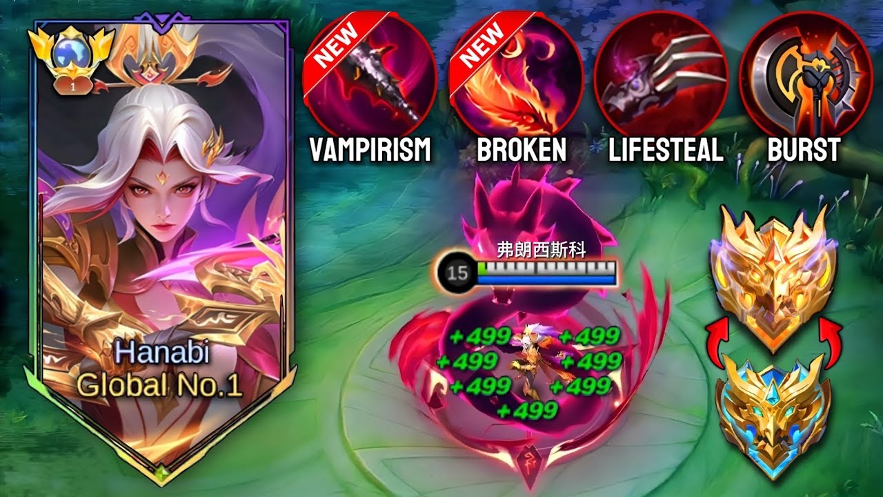 OMG! HANABI FULL RED BUILD IS BROKEN! (HANABI FULL RED BUILD).INSANE ...