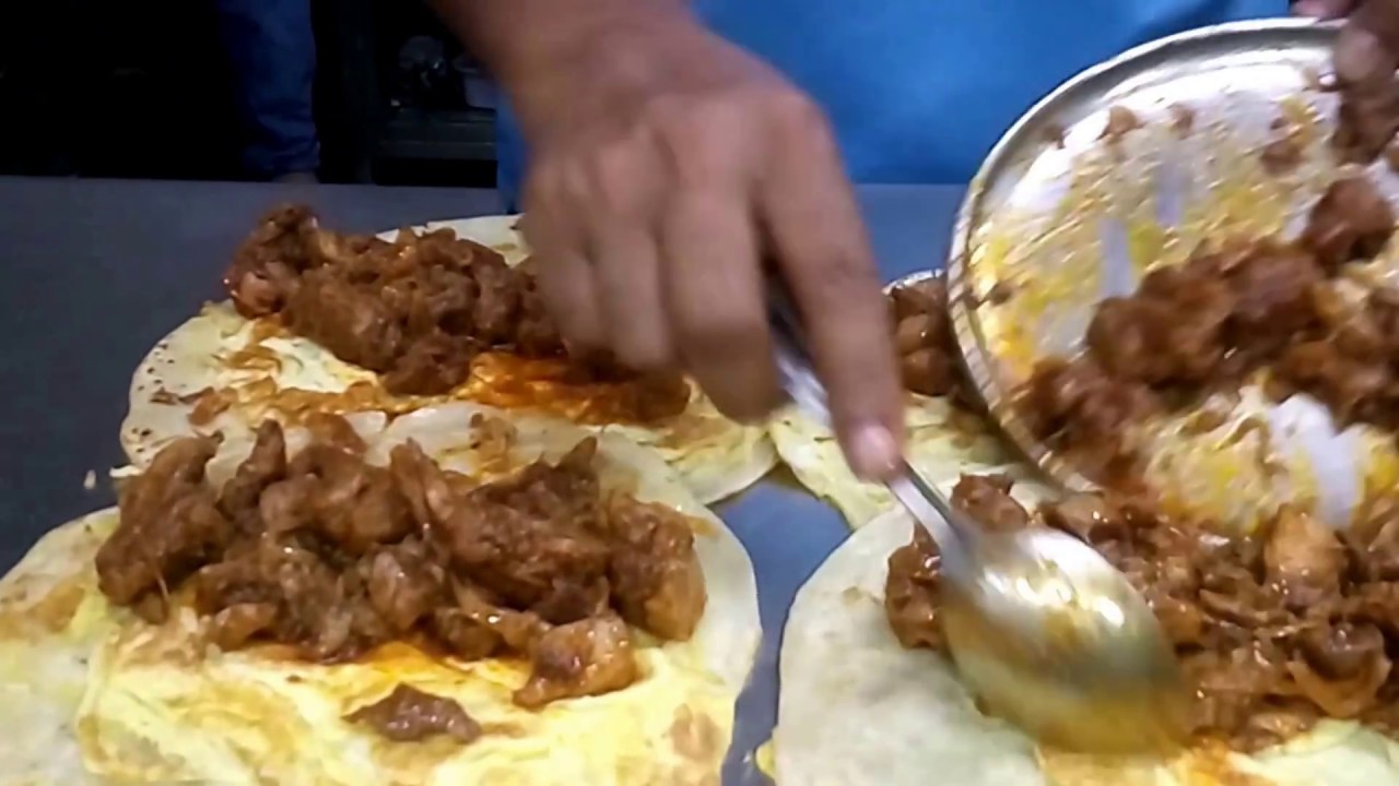 How to make Chicken kathi kabab roll, Chicken Frankie, Egg Kabab roll ...