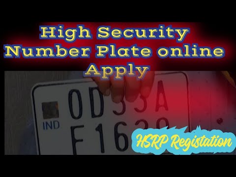 High Security number plate online apply. - YouTube