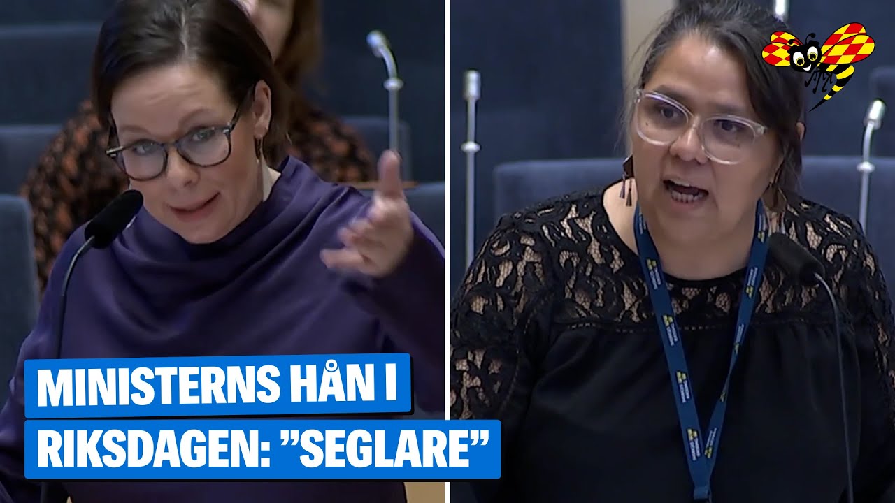 Utrikesministerns hån i riksdagen: ”Seglare” - YouTube