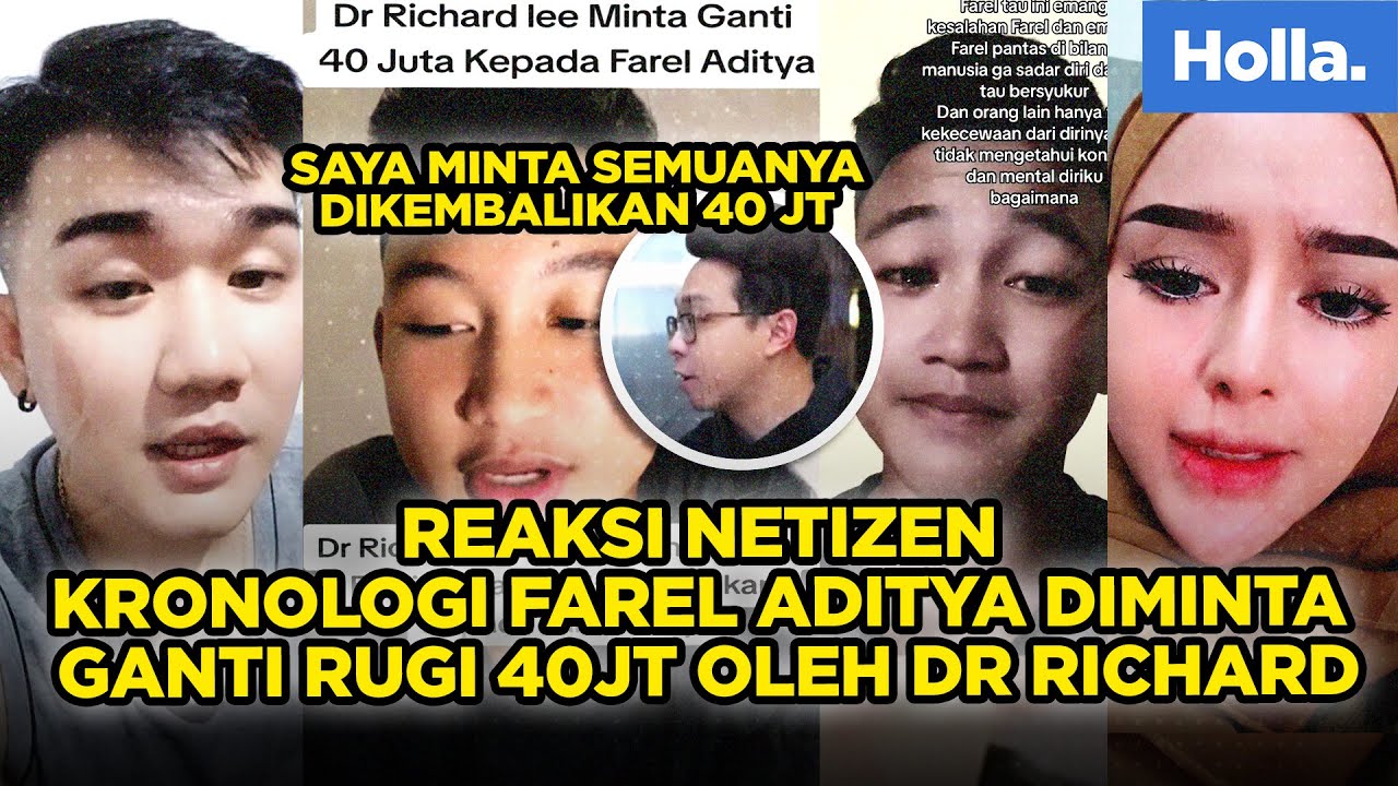 Reaksi Netizen Kronologi Farel Aditya Diminta Ganti Rugi 40Jt Oleh Dr ...