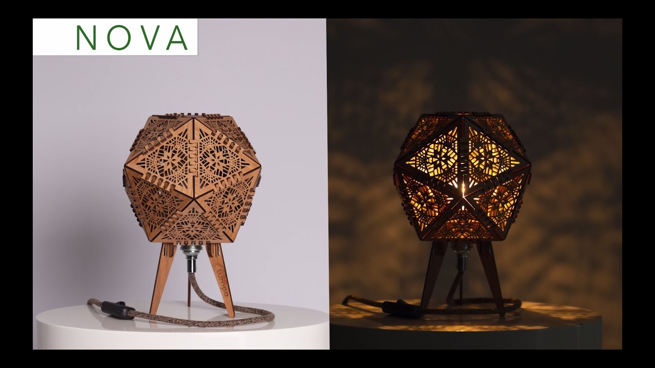 Nova S Tischlampe DIY-Tutorial - Lumpa Wood And Light Design - YouTube