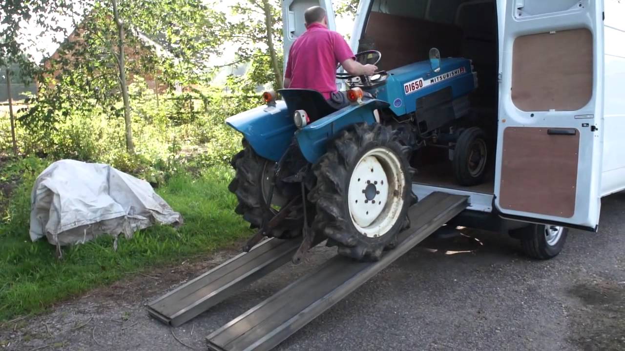 Tractor into Van - YouTube