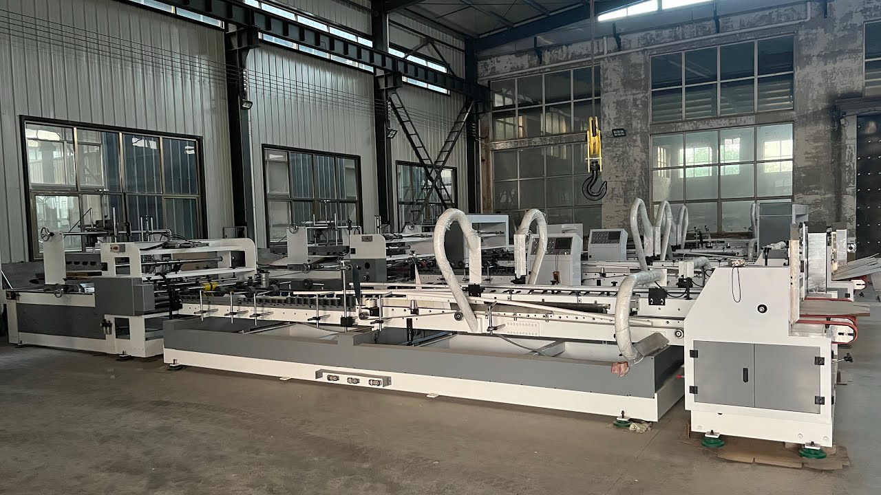 Automatic Folder Gluer Machine 400pcs/min for 3ply 5ply Corrugated ...