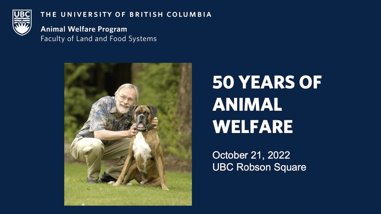 50 Years of Animal Welfare with Dr. David Fraser (October 21, 2022 ...
