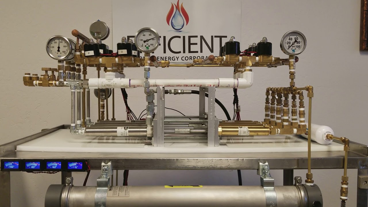 Desalination power by 180F hot water - YouTube