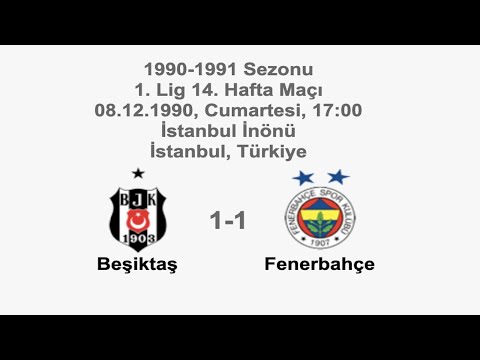Beşiktaş 1-1 Fenerbahçe [HD] 08.12.1990 - 1990-199 1st League + Before & Post-Match Comments