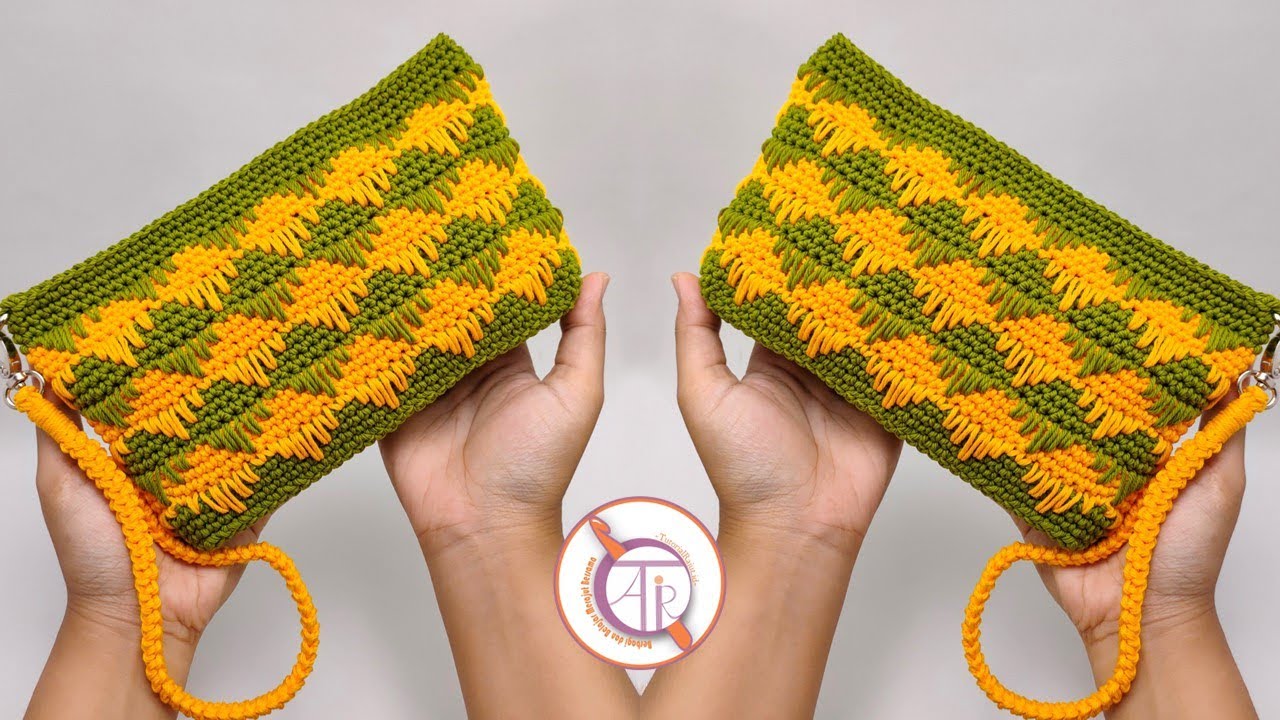 Tutorial Dompet Rajut Cantik Motif Terbaru | Crochet Tutorial By ...