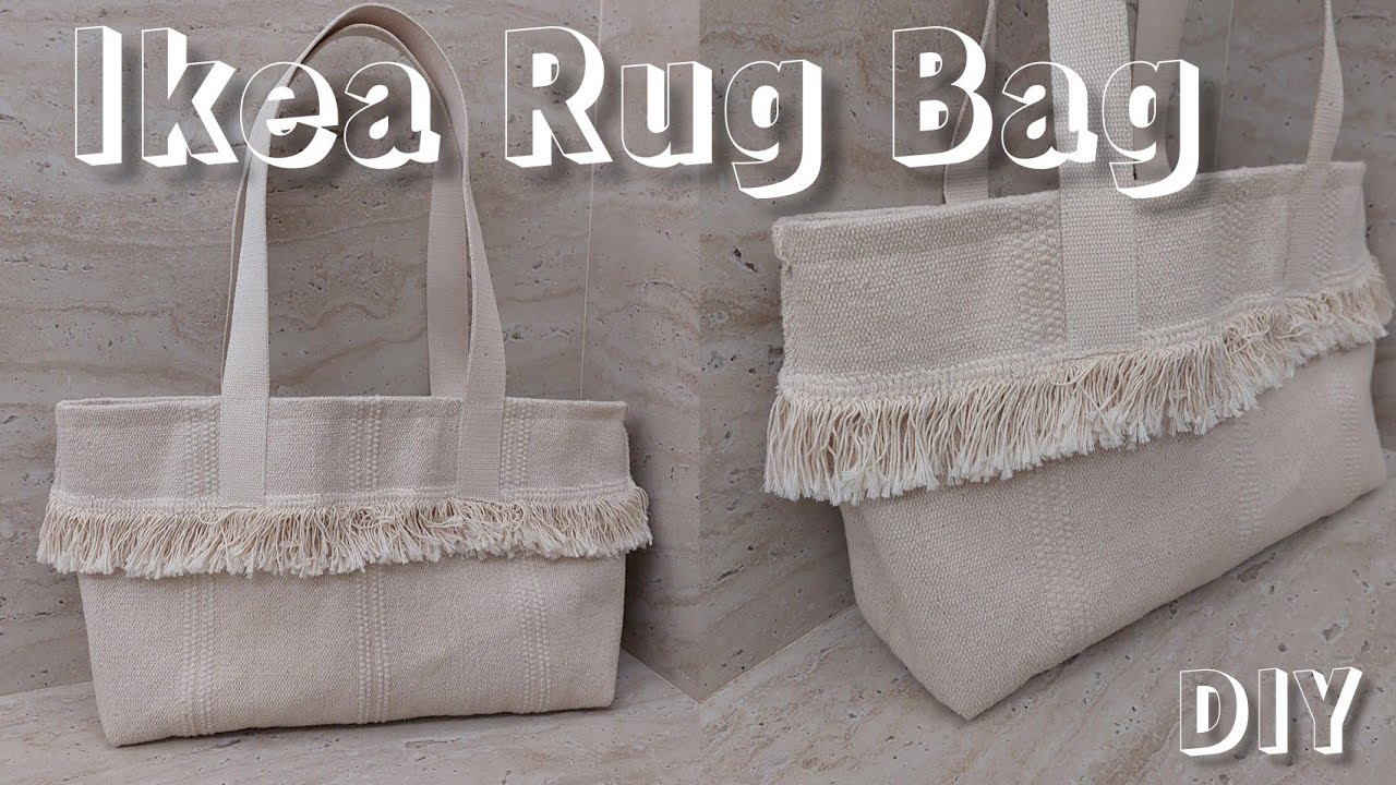 DIY Ikea Rug Bag, Easy Ikea Rug Hack, Rug Bag Sewing Tutorial - YouTube