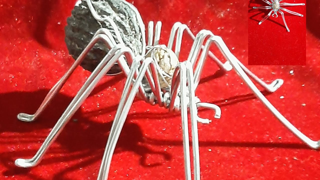 como hacer una araña en alambre FACIL y RAPIDO - YouTube