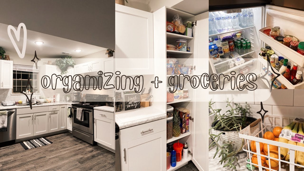grocery shopping and ORGANIZING my kitchen! vlogmas day 5 + vlog #412 ...