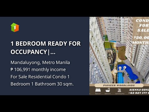1 BEDROOM READY FOR OCCUPANCY| CONNECTED TO MRT BONI|NEAR BGC|ORTIGAS ...