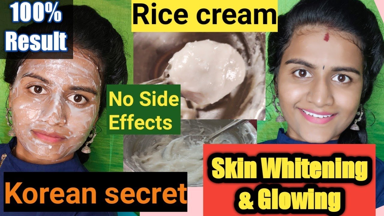 Rice cream for face/korean inspired homemade Rice cream/100% Anti aging ...