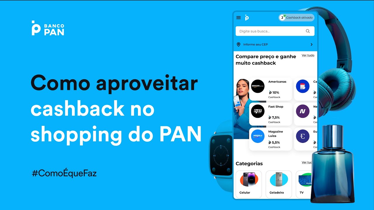 Descubra como aproveitar o cashback no shopping do PAN - YouTube