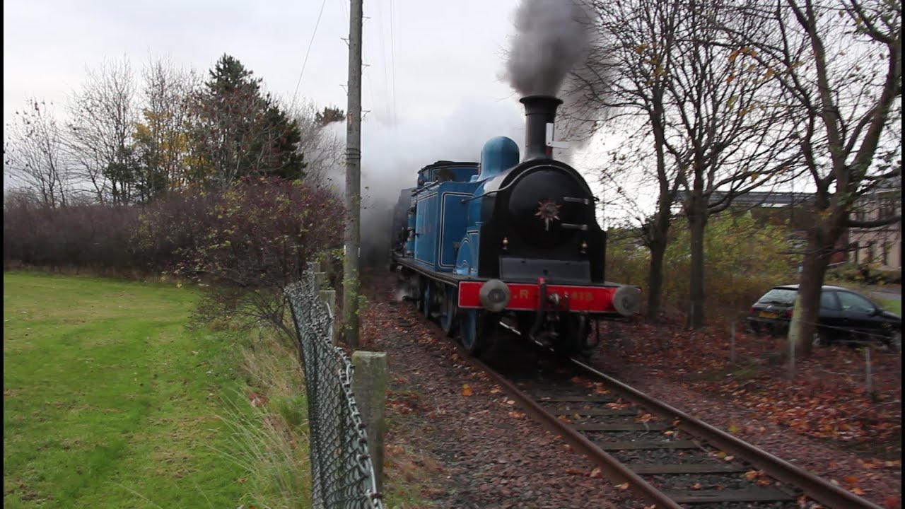 CR 419 and CR 828 leaving Bo'ness, (Bo'ness and Kinneil Railway), 3rd ...