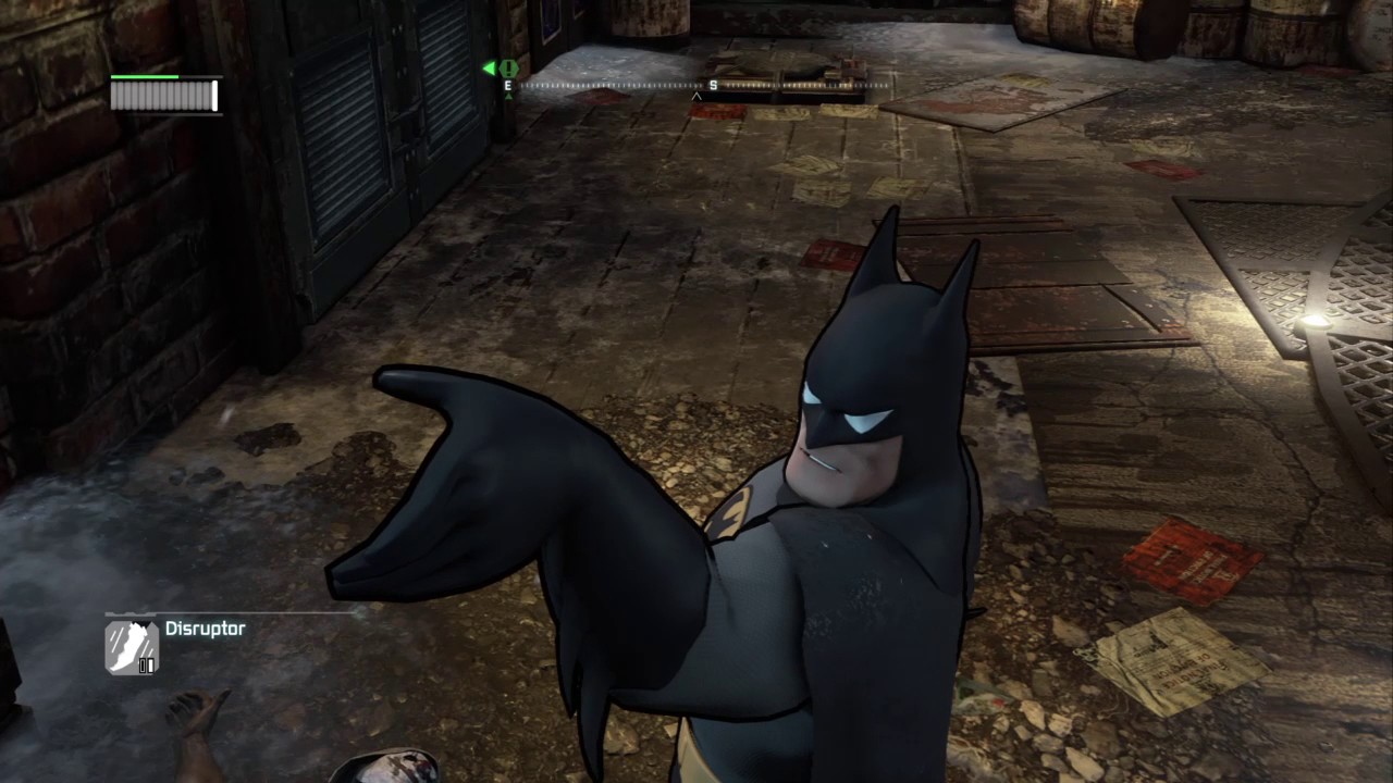 Batman: Arkham City - Interrogating Invisible Riddler Goon - YouTube