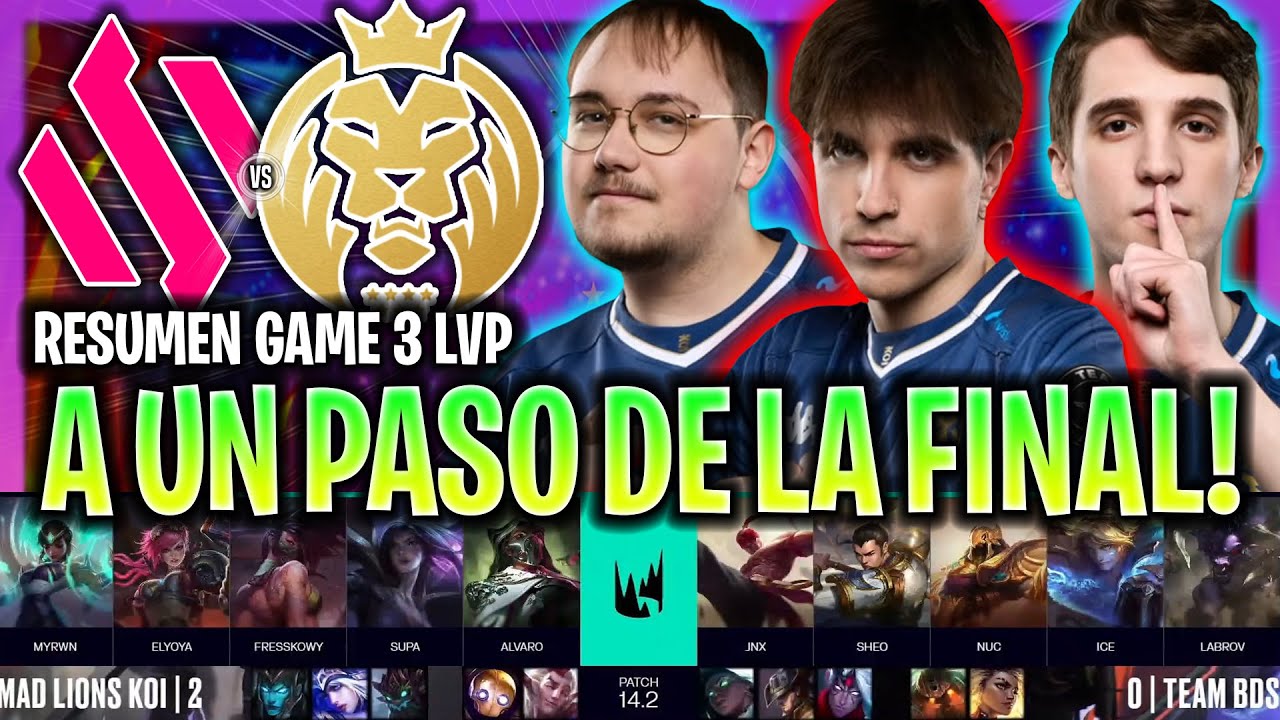 MAD LIONS KOI CERCA DE LLEGAR A LA FINAL! | BDS vs MDK GAME 3 RESUMEN ...