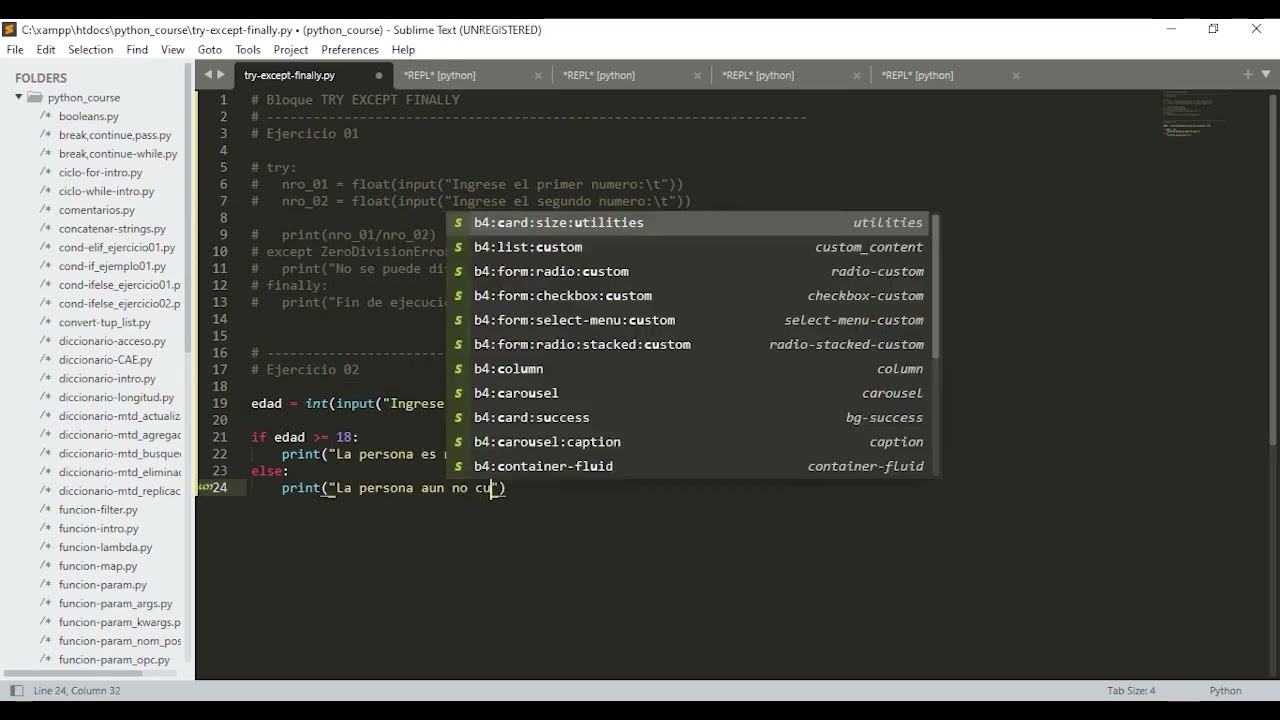 Try Except & Finally - YouTube