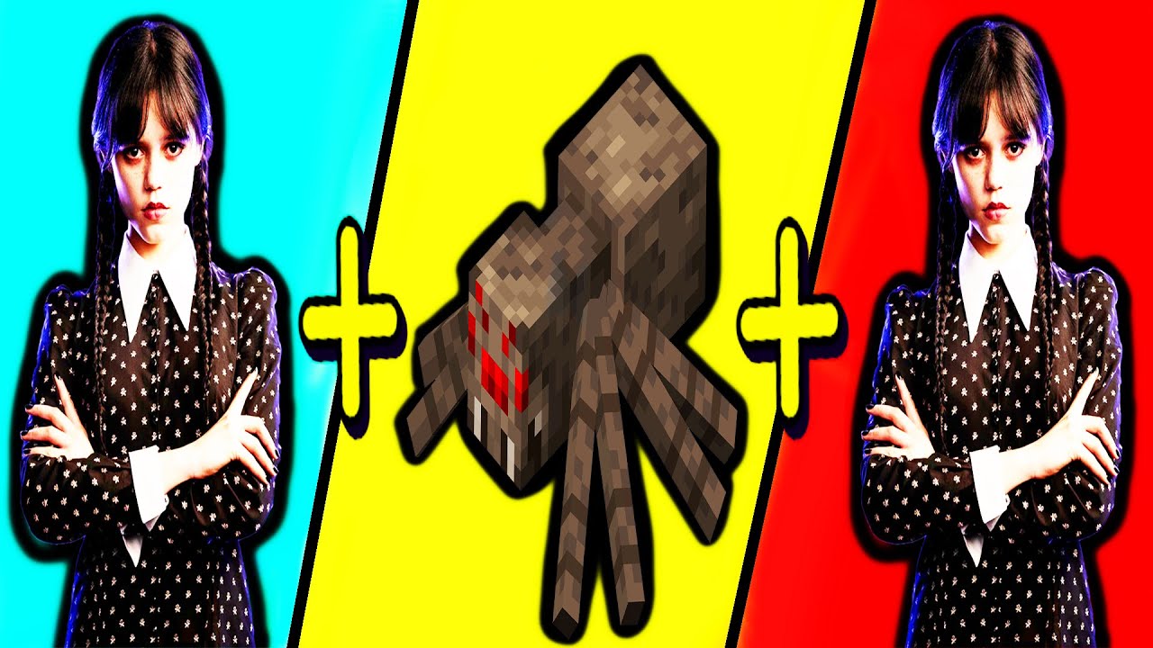Wednesday Addams + Spider + Wednesday Addams = ??? - YouTube