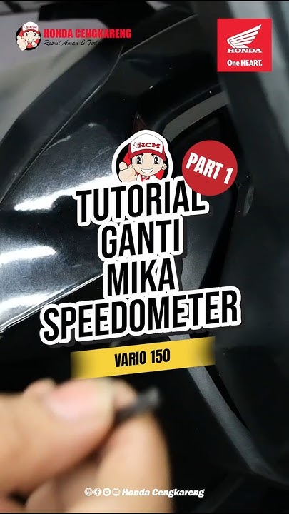 Tutorial Mengganti Mika Speedometer Vario 150 part1 #hondacengkareng #mika #speedometer # ...