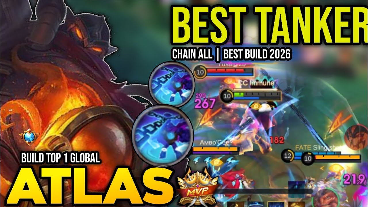 ATLAS BEST BUILD 2026 | BUILD TOP 1 GLOBAL ATLAS GAMEPLAY | MOBILE ...