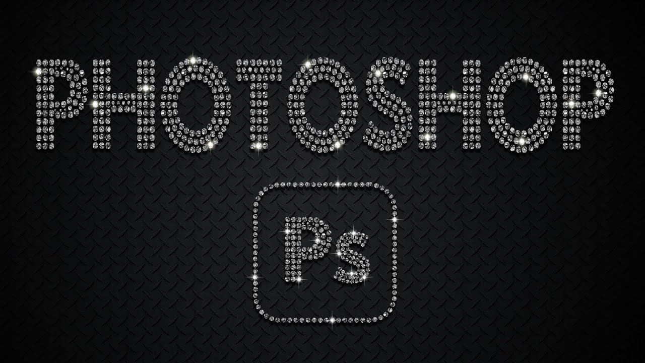 Diamonds Text Effect in Adobe Photoshop - YouTube