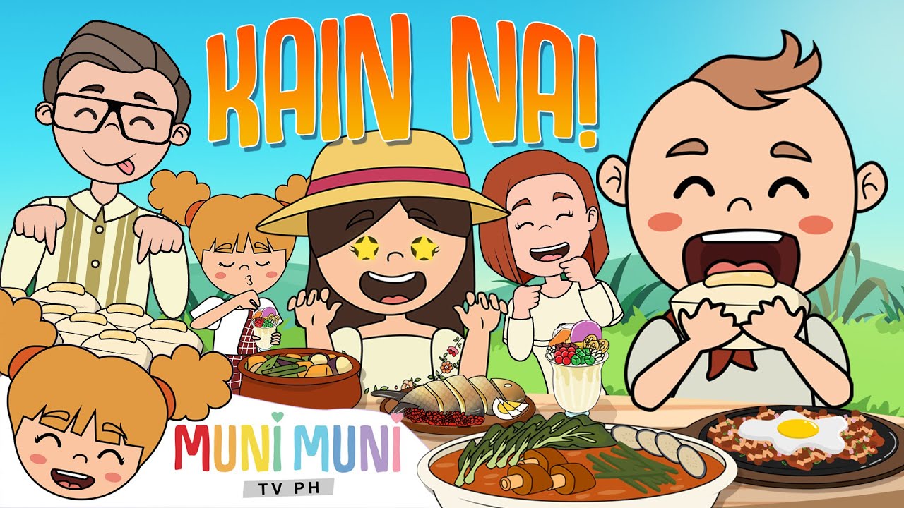 KAIN NA | Animated Filipino Nursery Rhyme | Muni Muni TV PH - YouTube