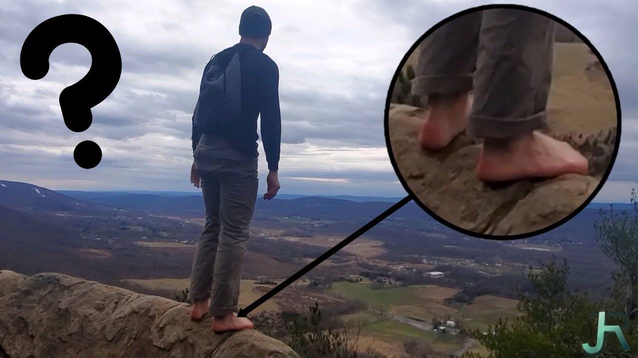 Climbing A Mountain Barefoot - YouTube