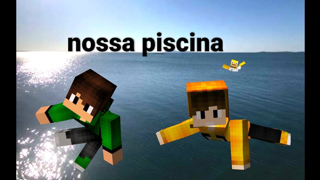 Construindo uma piscina no Minecraft - YouTube