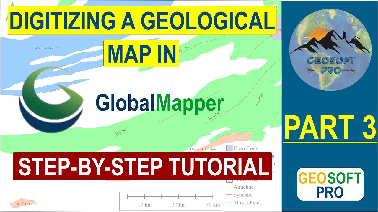 Digitizing Geological Maps in Global Mapper | Part 3 | Exporting Final ...