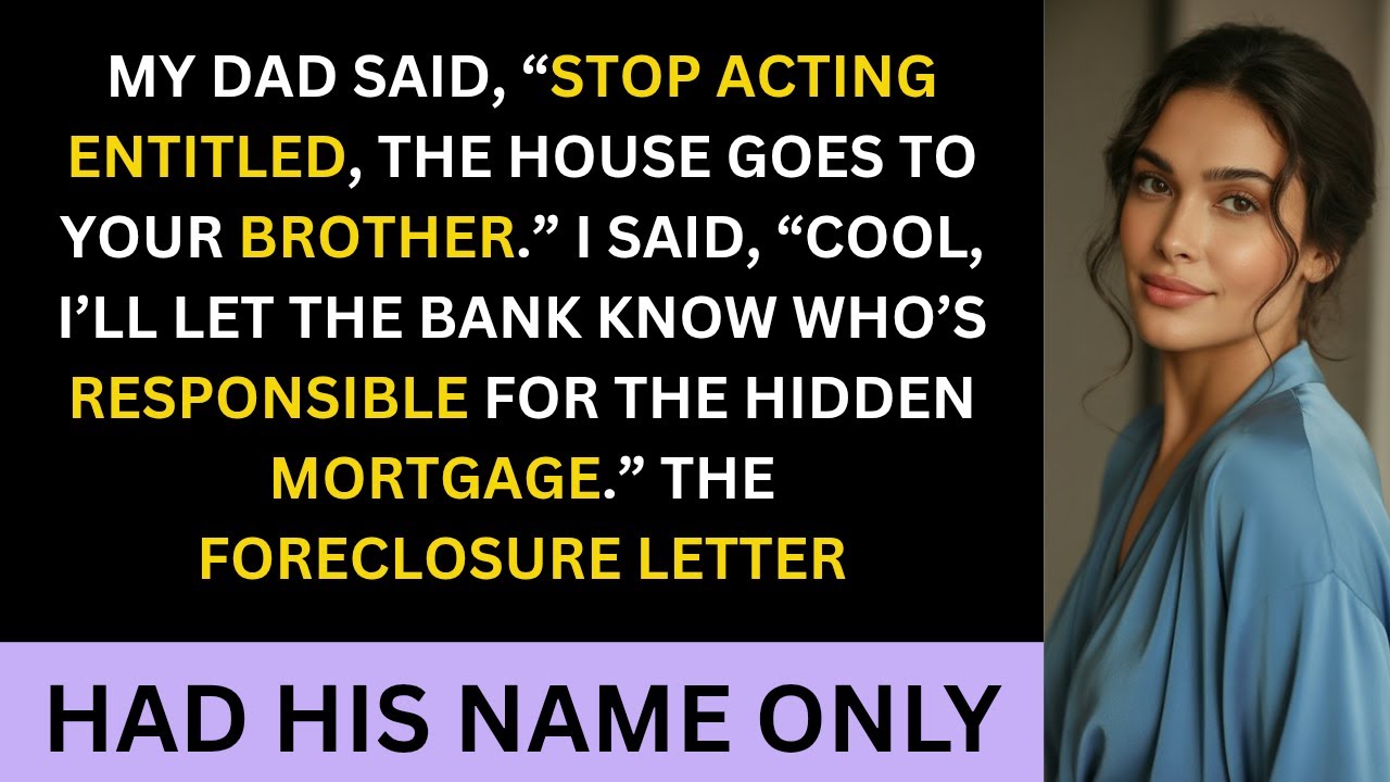 MY DAD SAID, “STOP ACTING ENTITLED, THE HOUSE GOES TO YOUR BROTHER.” I ...