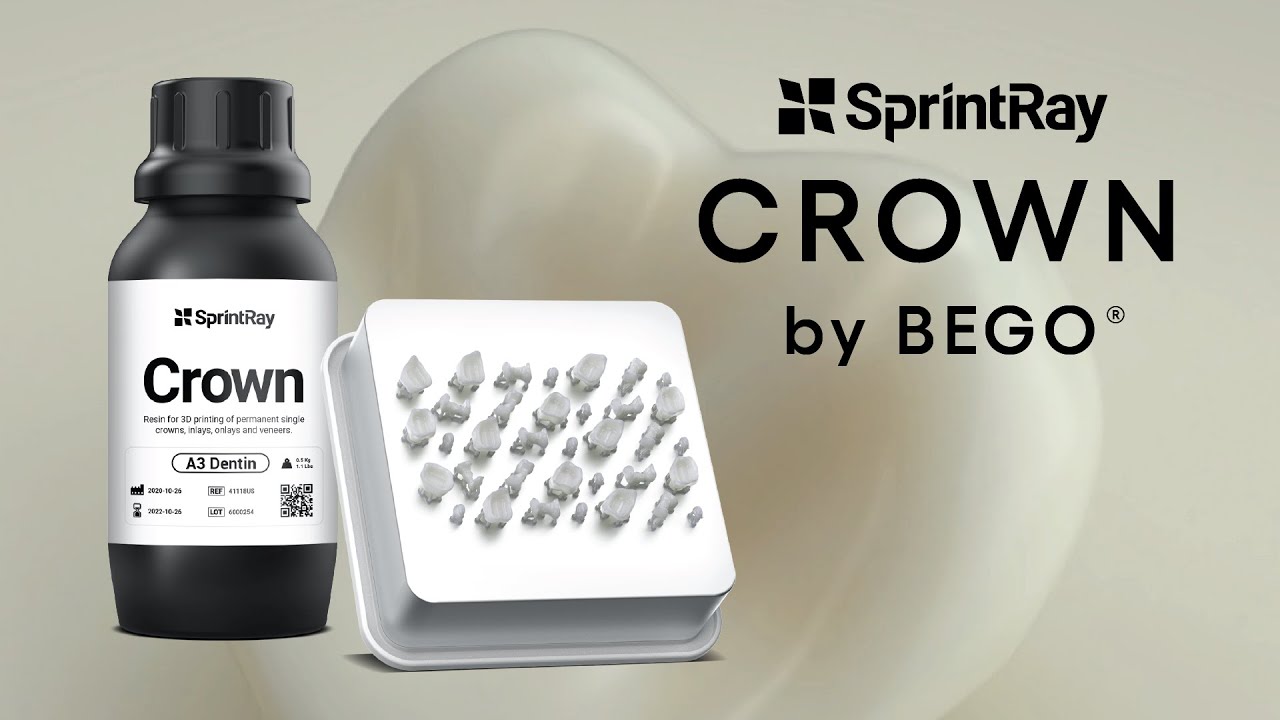 SprintRay Crown by BEGO - YouTube