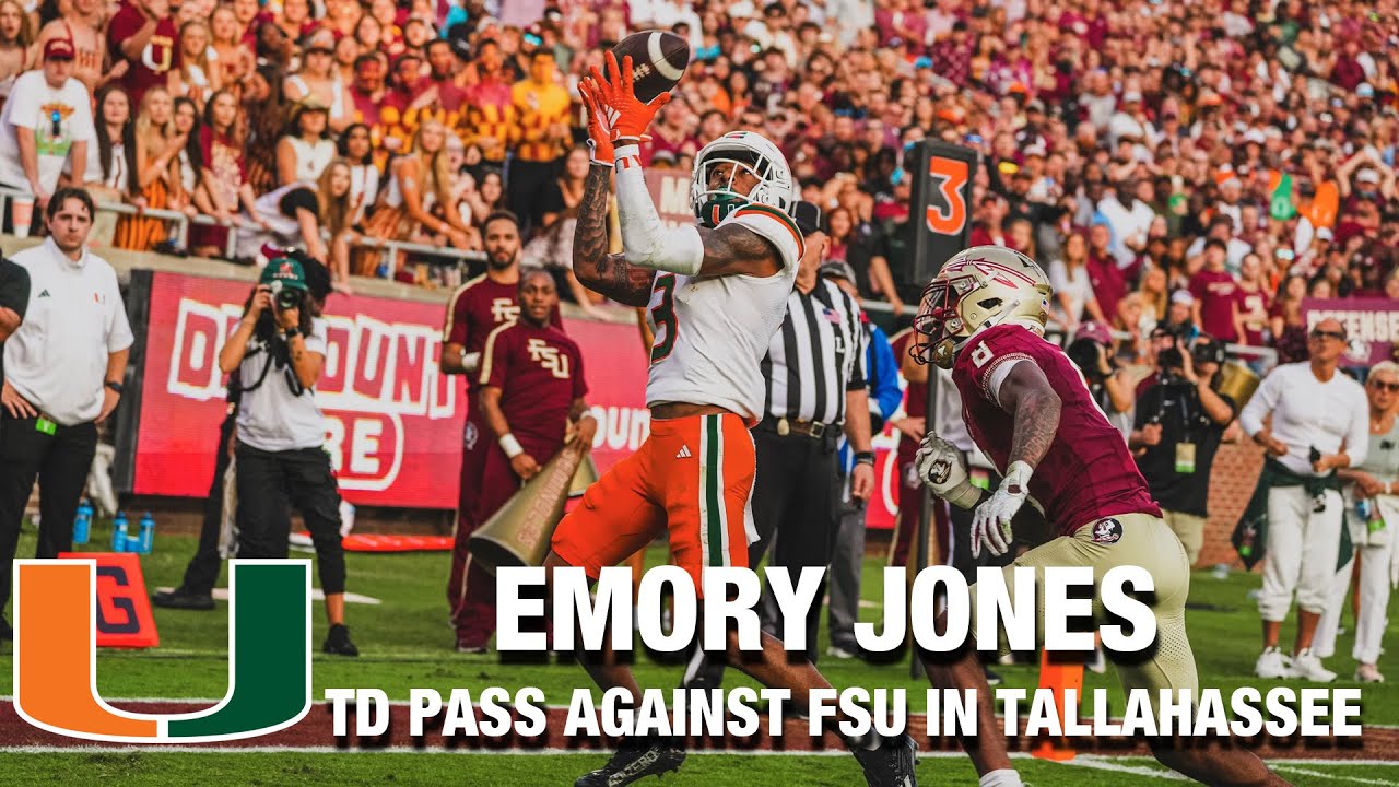 Miami's Emory Williams Throws First TD Pass Against FSU In Tallahassee ...