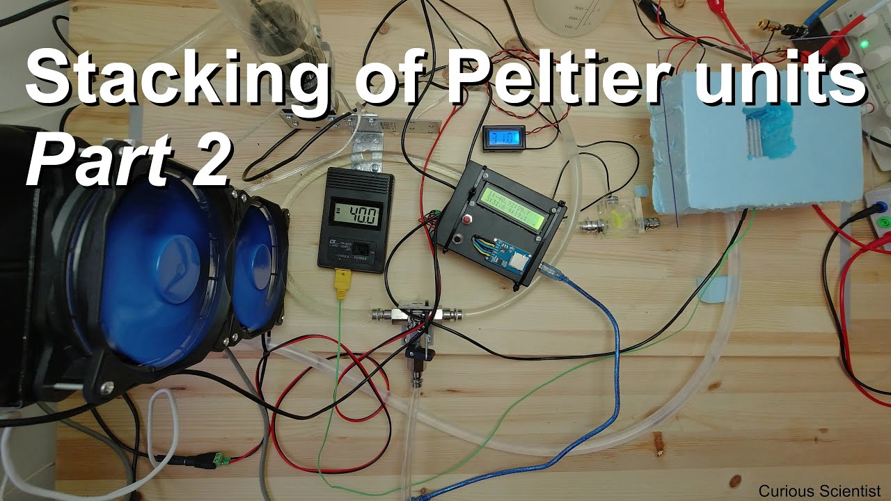 Stacking of Peltier units - Part 2 - YouTube