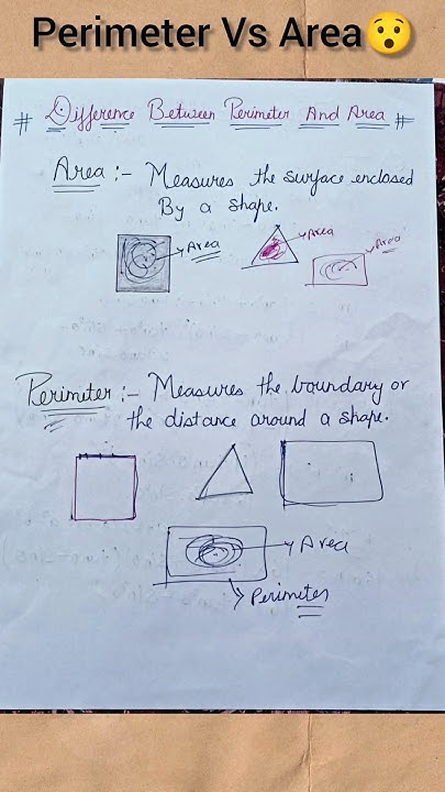 Perimeter Vs Area..😯 #maths #ytshorts #shortsfeed #viral #viralshort # ...