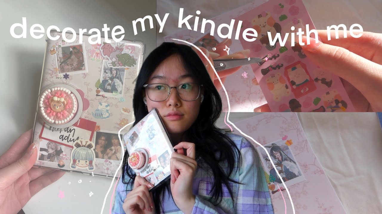 decorate my kindle paperwhite with me!! 🎀💕 pink, aesthetic, stickers ...